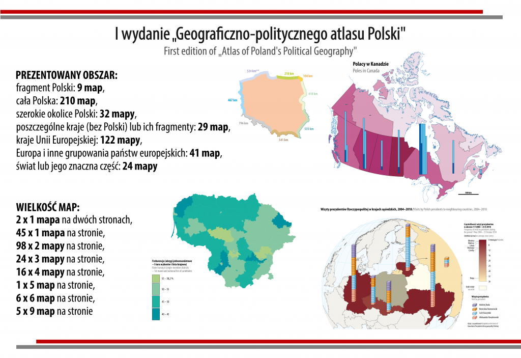 ATLASOWE CIEKAWOSTKI - mapy - Geograficzno-polityczny atlas Polski.
