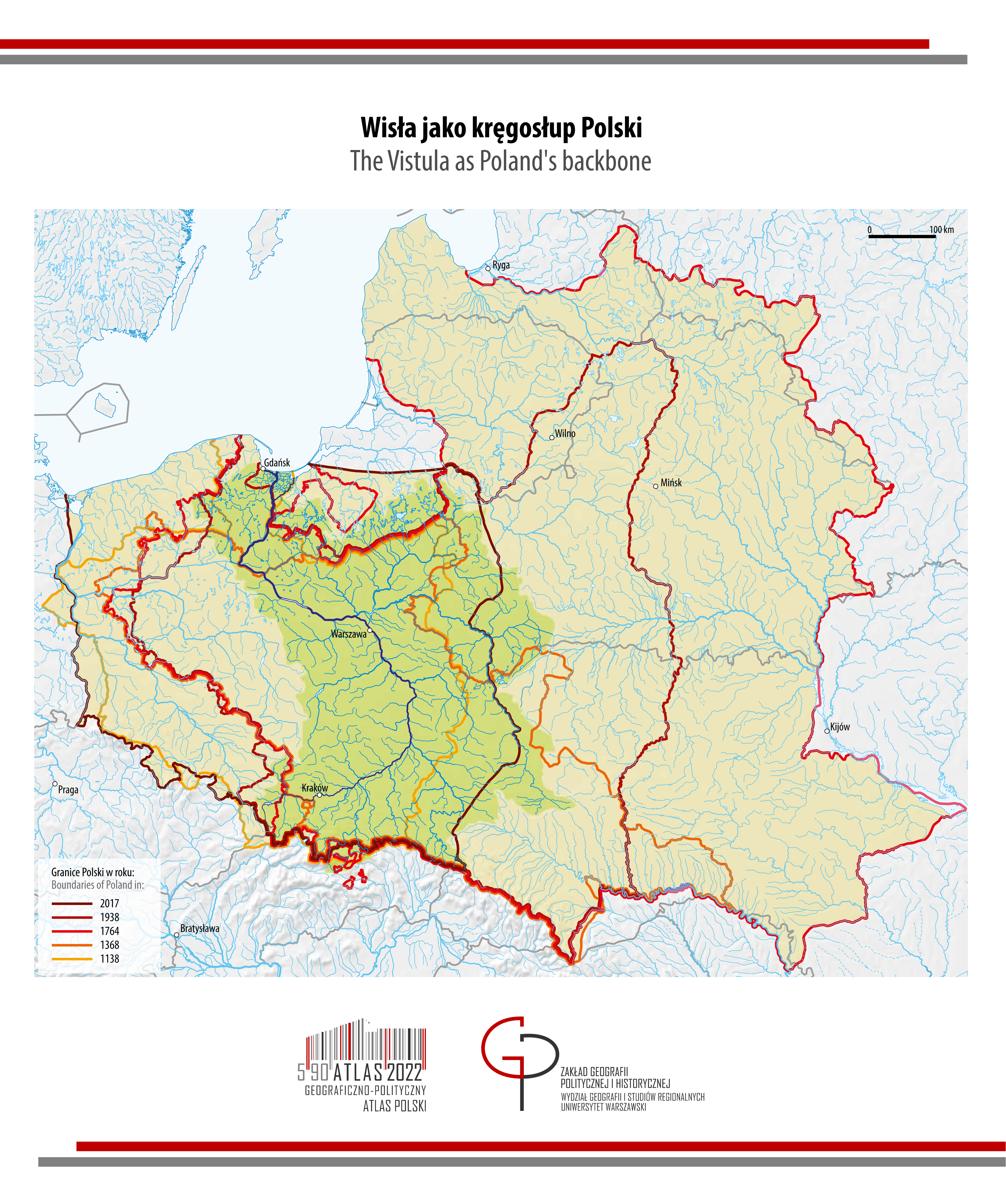 MAPA MIESIĄCA: Wisła jako kręgosłup Polski - Geograficzno-polityczny ...