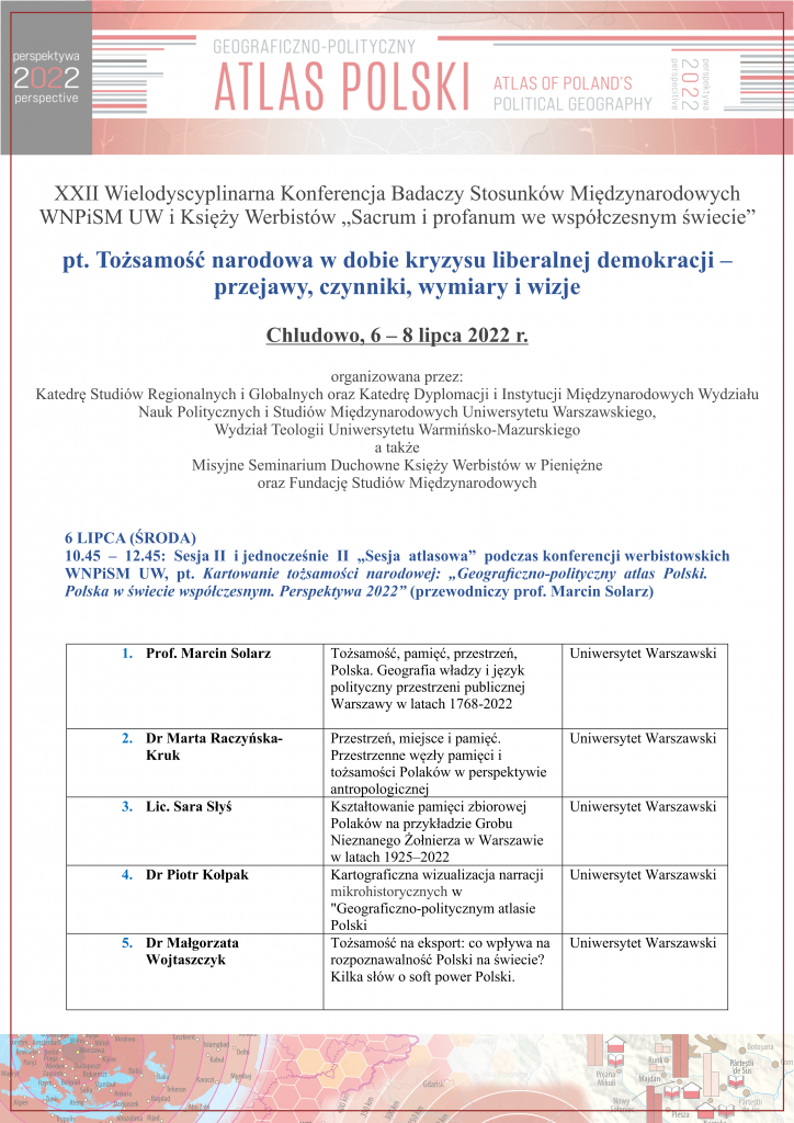 "Geograficzno-polityczny atlas Polski" na konferencji w Chludowie ...